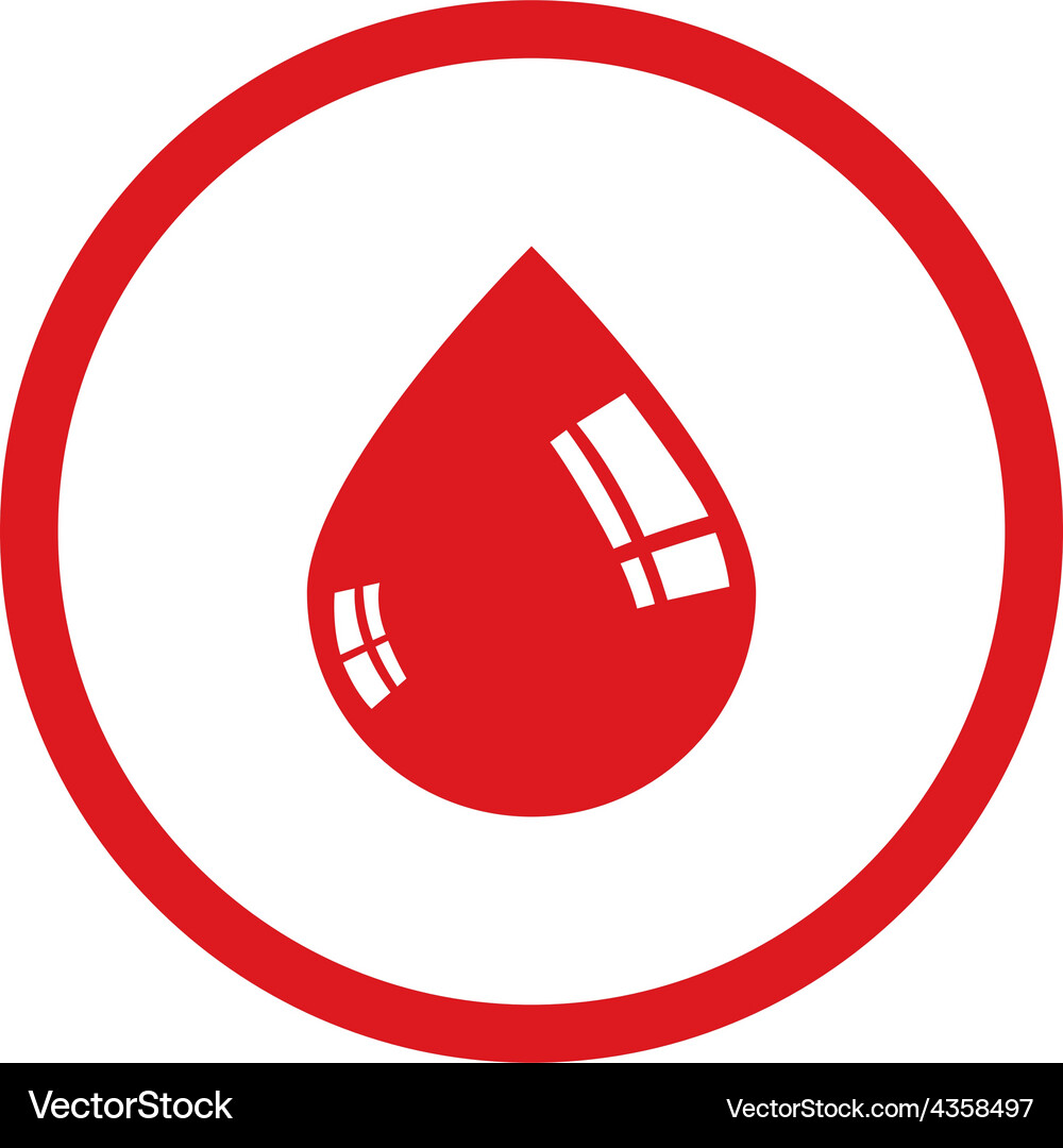 Drop of blood icon Royalty Free Vector Image - VectorStock