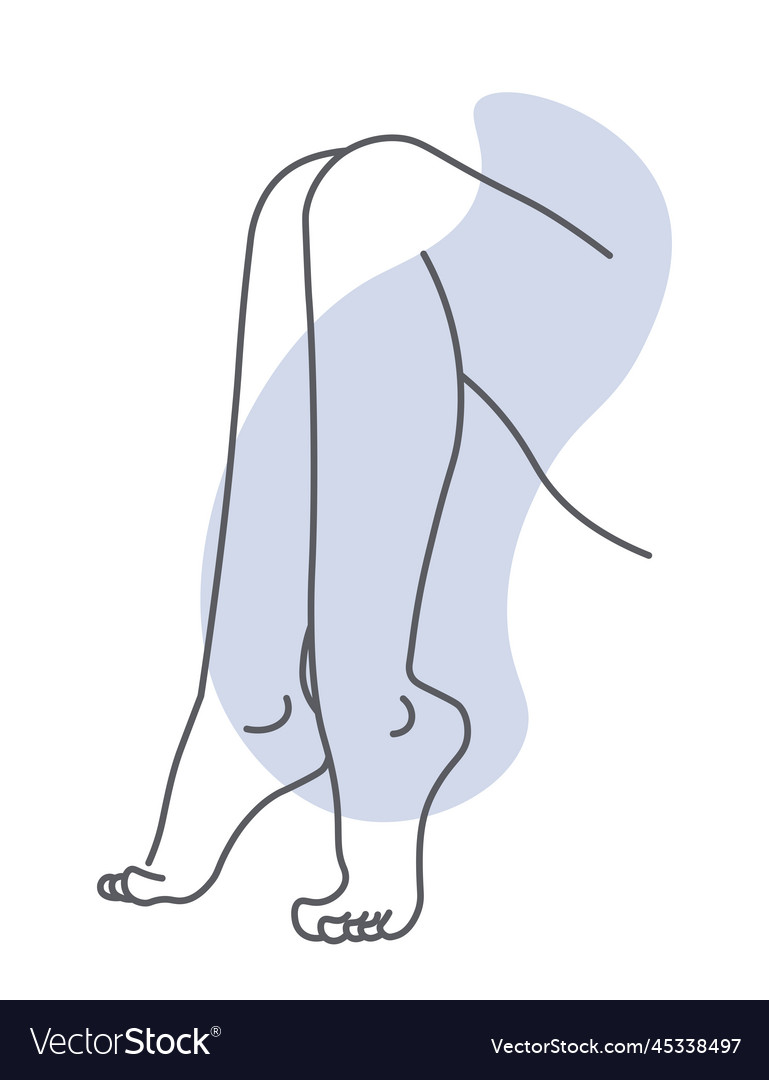 Female legs body part feets and ankles Royalty Free Vector