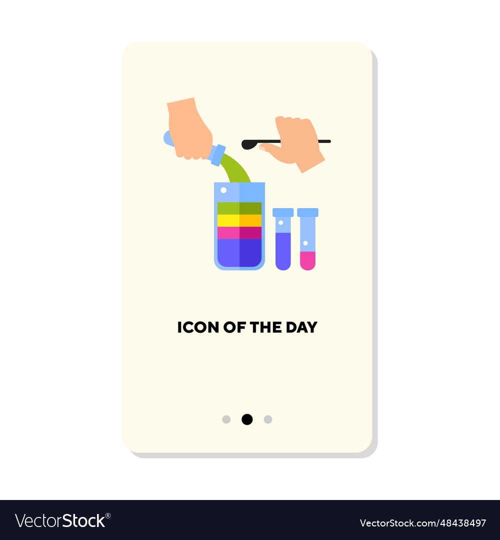Lab analyses flat icon Royalty Free Vector Image
