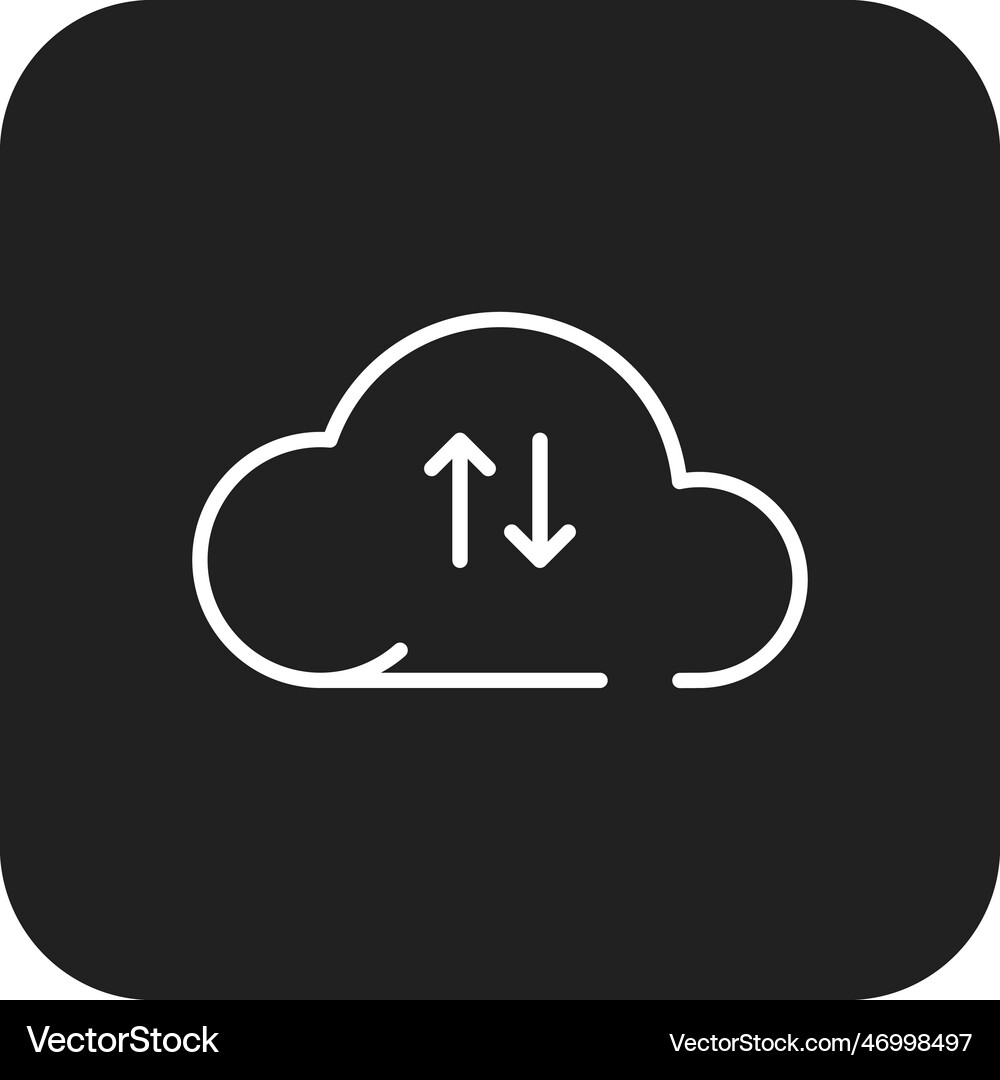 Sharing business icon with black filled line Vector Image