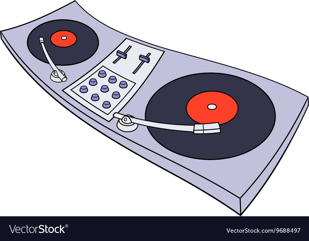 Turntable 2 Royalty Free Vector Image - VectorStock