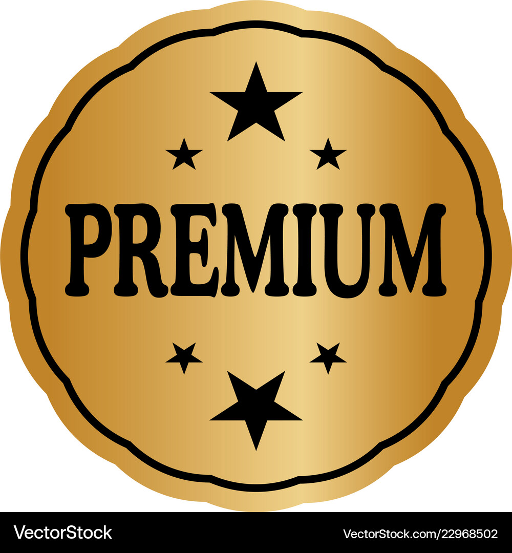 Abstract premium label Royalty Free Vector Image