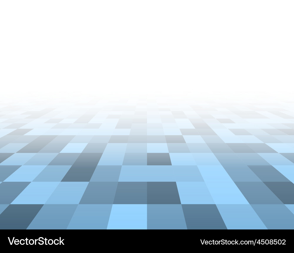 Blue Checkered Surface Royalty Free Vector Image