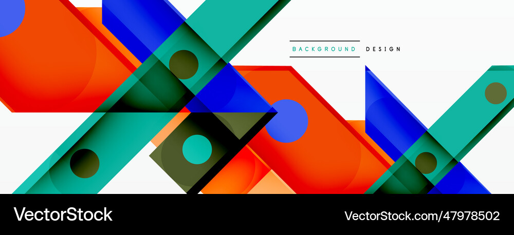 Bright colorful straight lines geometric abstract Vector Image