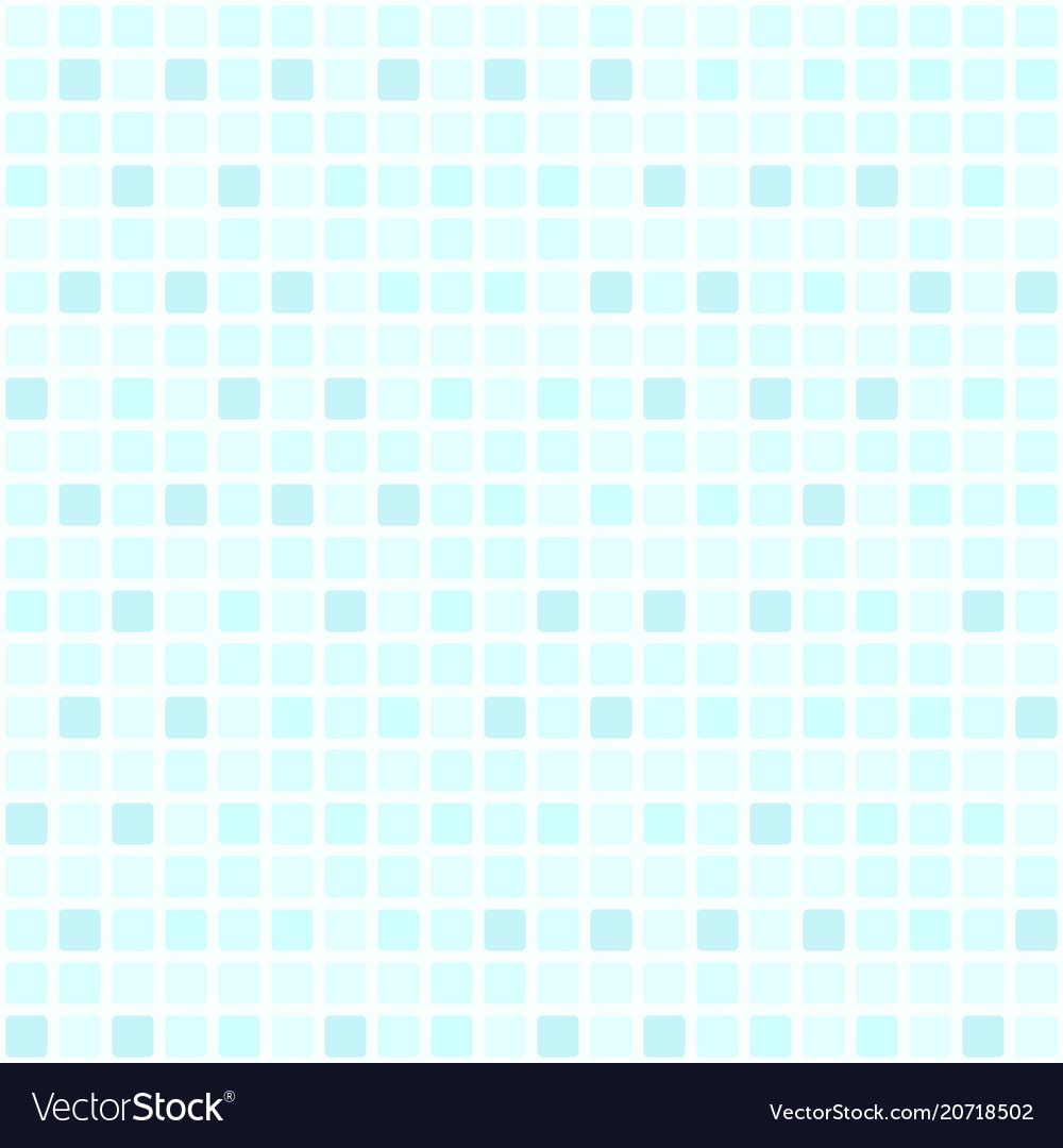 Cyan square pattern seamless Royalty Free Vector Image