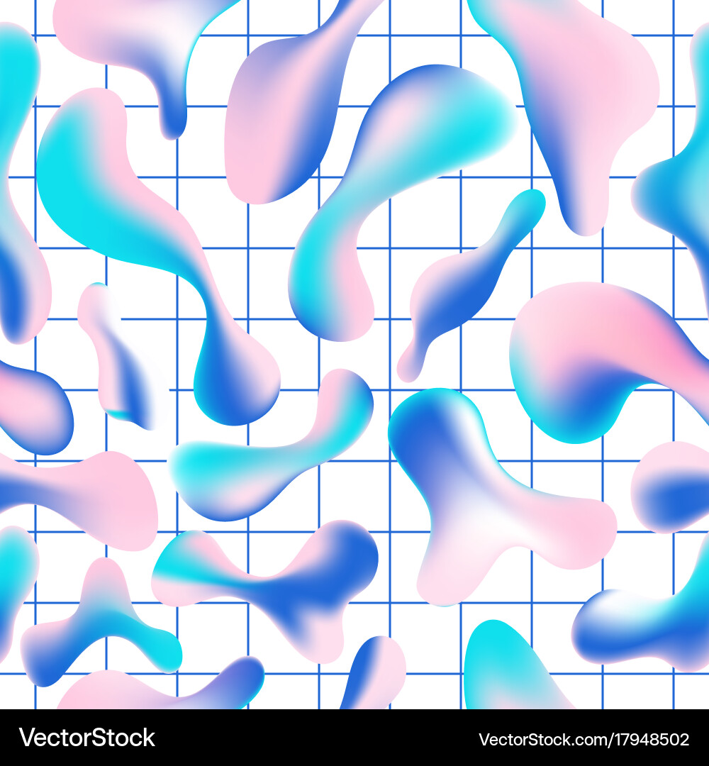 Fluid color seamless pattern modern Royalty Free Vector