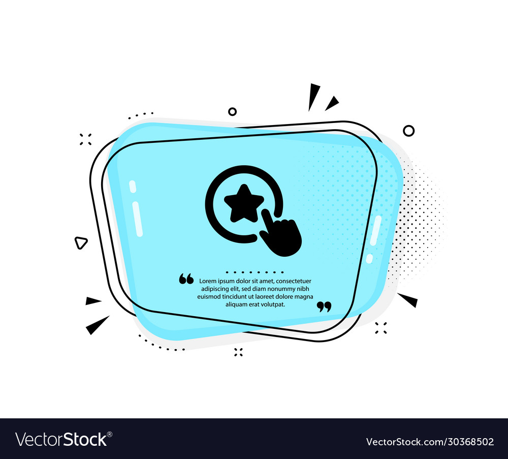 Loyalty star icon bonus points discount program Vector Image