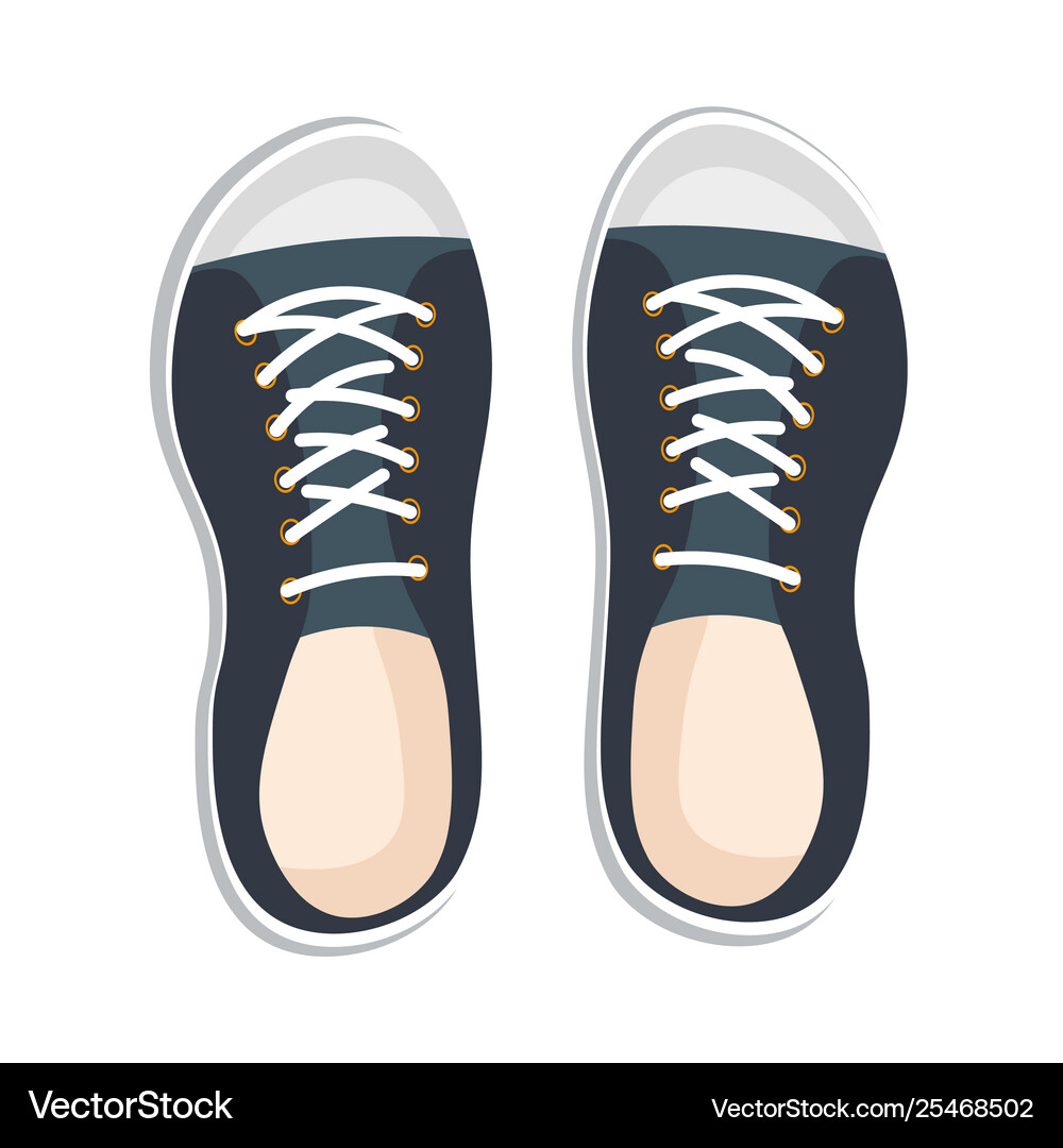 Street shoes on white background Royalty Free Vector Image