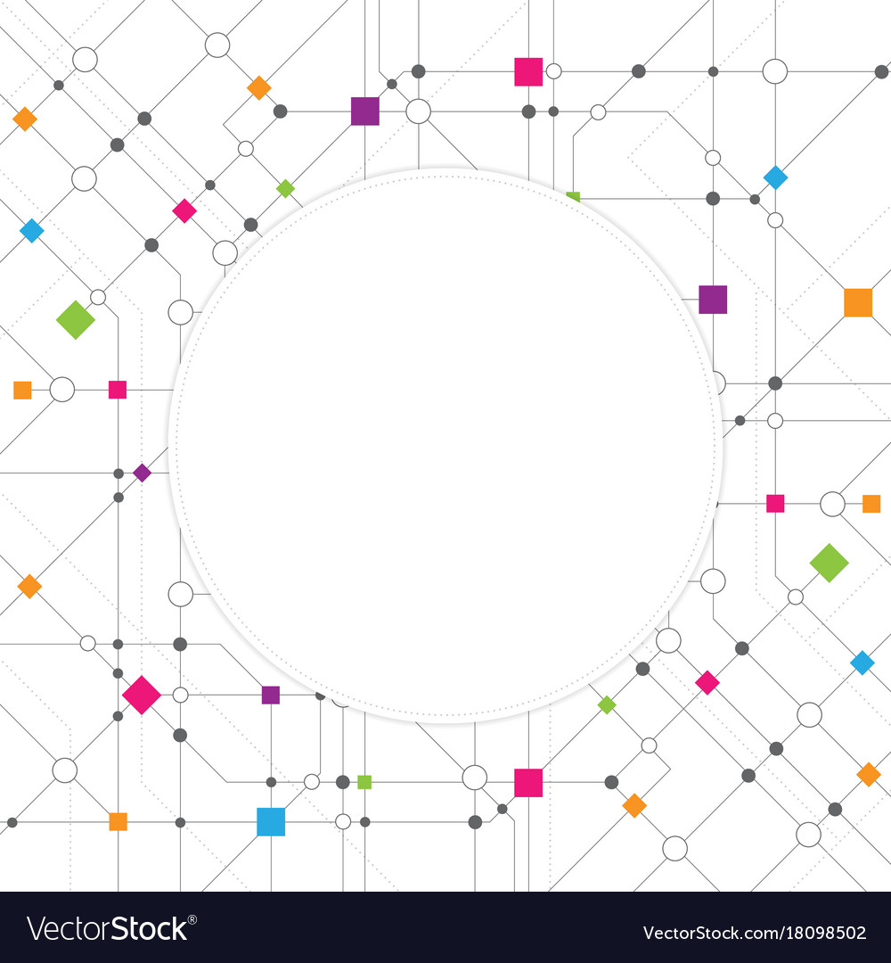 Technical network abstract background Royalty Free Vector