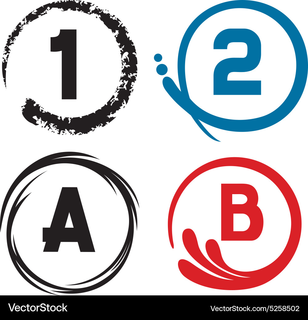 Tribal style number Royalty Free Vector Image - VectorStock