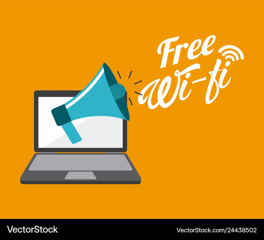 Wifi service design Royalty Free Vector Image - VectorStock