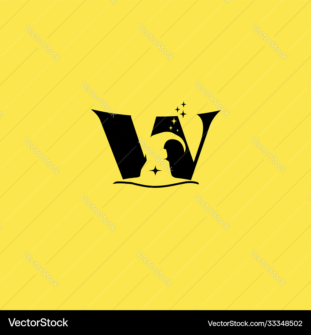 Wizard warlock hat logo design inspiration design Vector Image