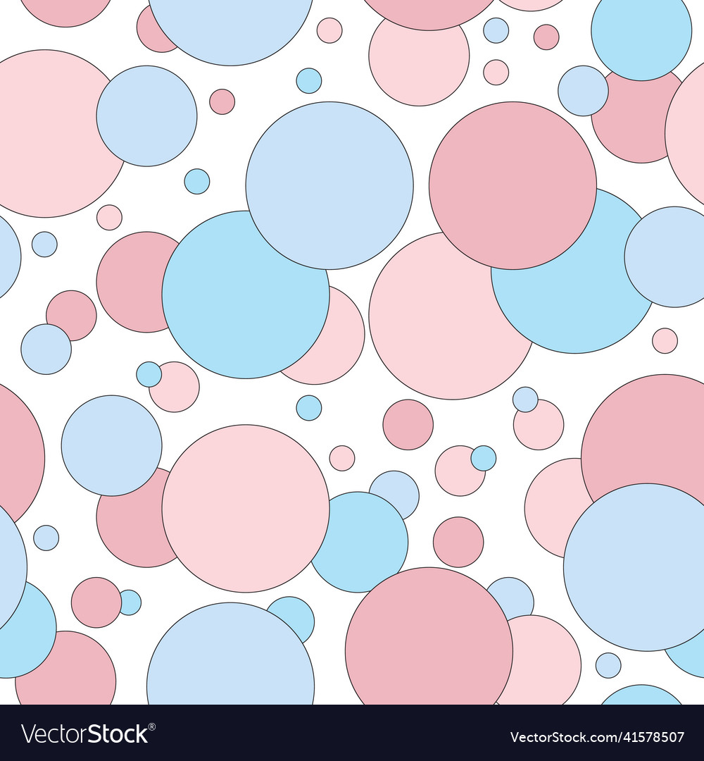 Abstract seamless pattern with colorful circles Vector Image