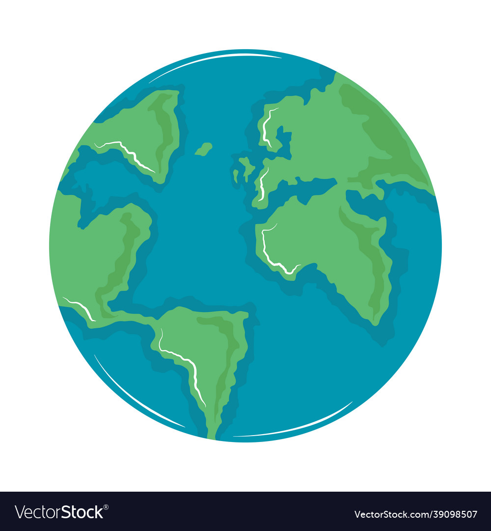 Globe world map Royalty Free Vector Image - VectorStock