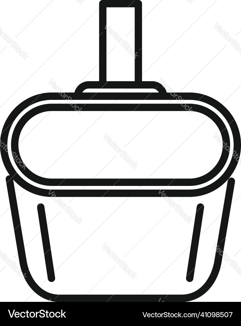 Net pool icon outline cleaning swimming Royalty Free Vector