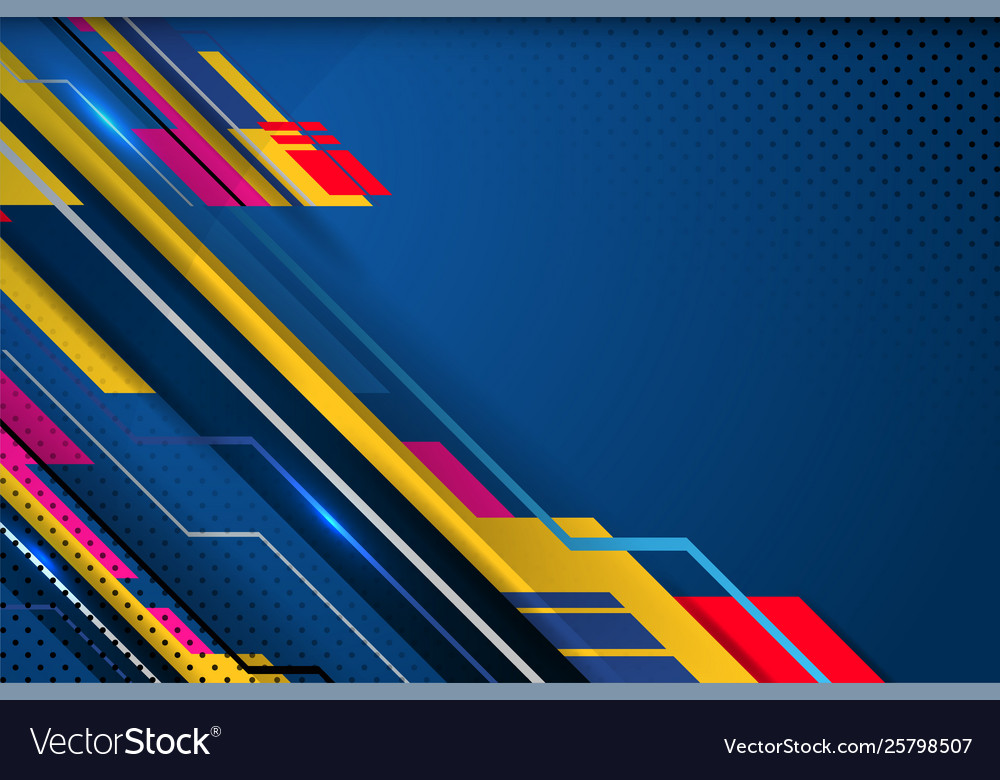 Tech blue background Royalty Free Vector Image