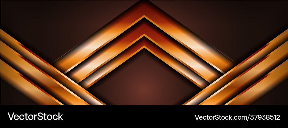 Abstract brown and golden lines combination Vector Image