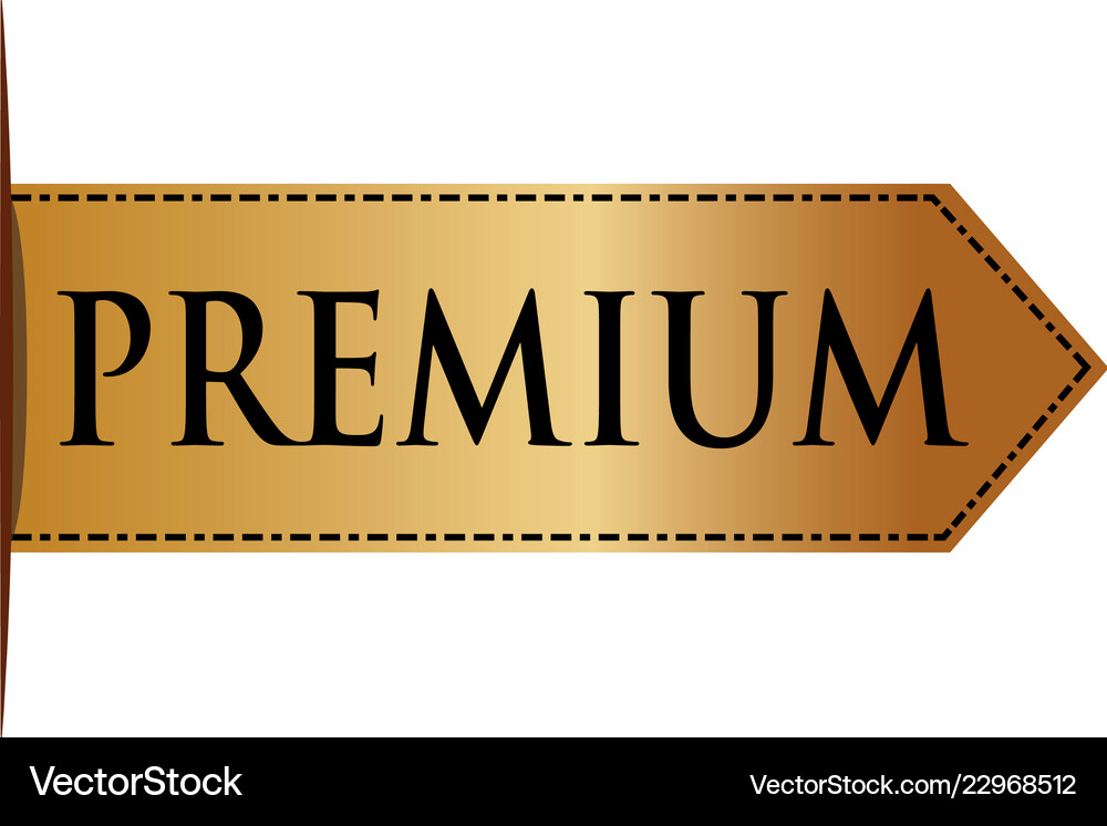 Abstract premium label Royalty Free Vector Image