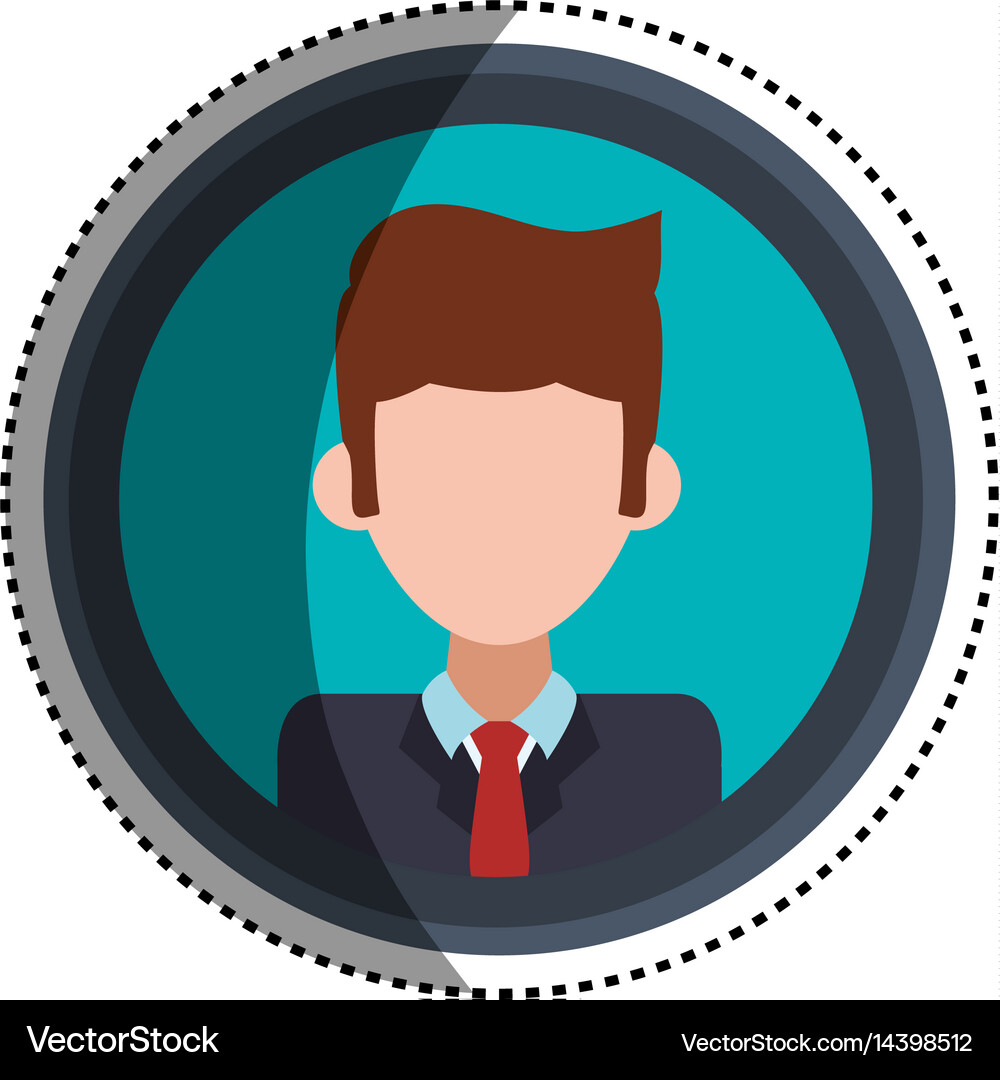 Frame businessman faceless picture Royalty Free Vector Image