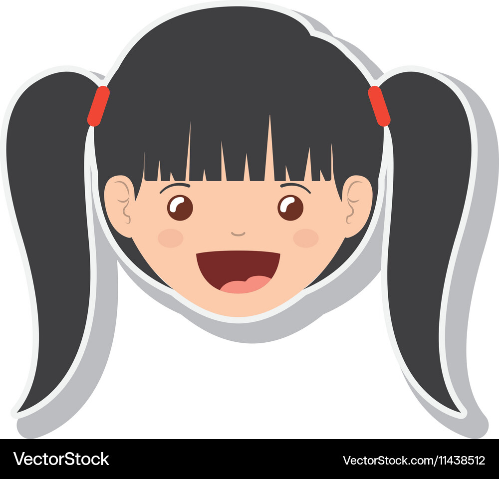 Girl cartoon design Royalty Free Vector Image - VectorStock