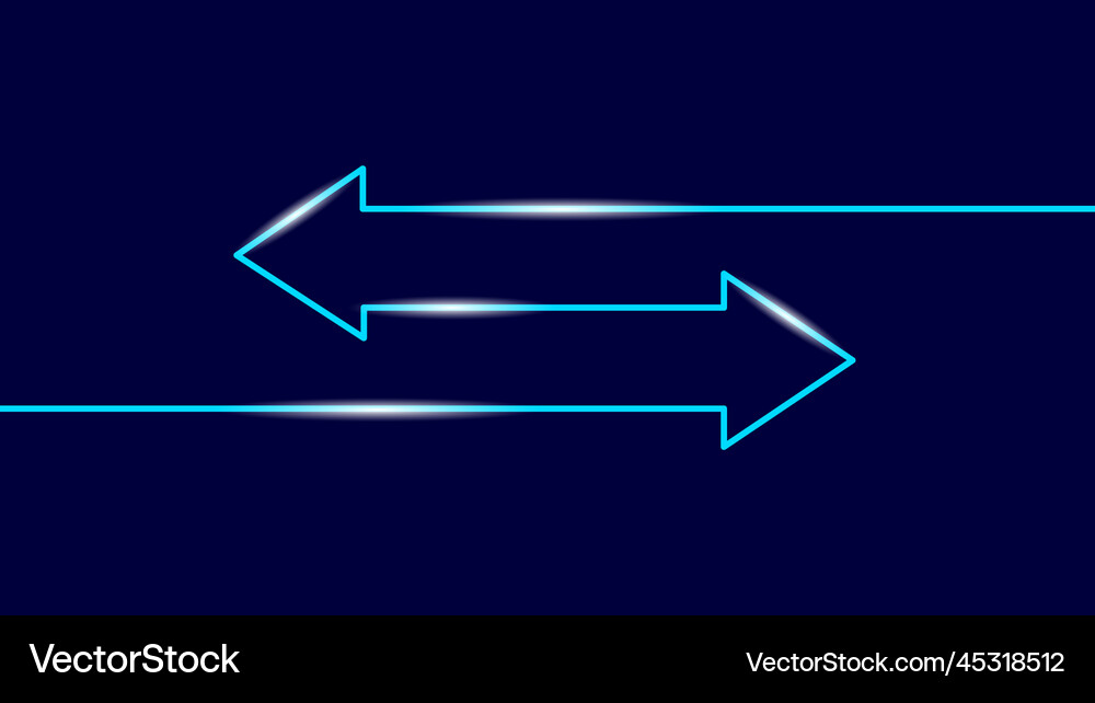 One line continuous money exchange arrows symbol Vector Image