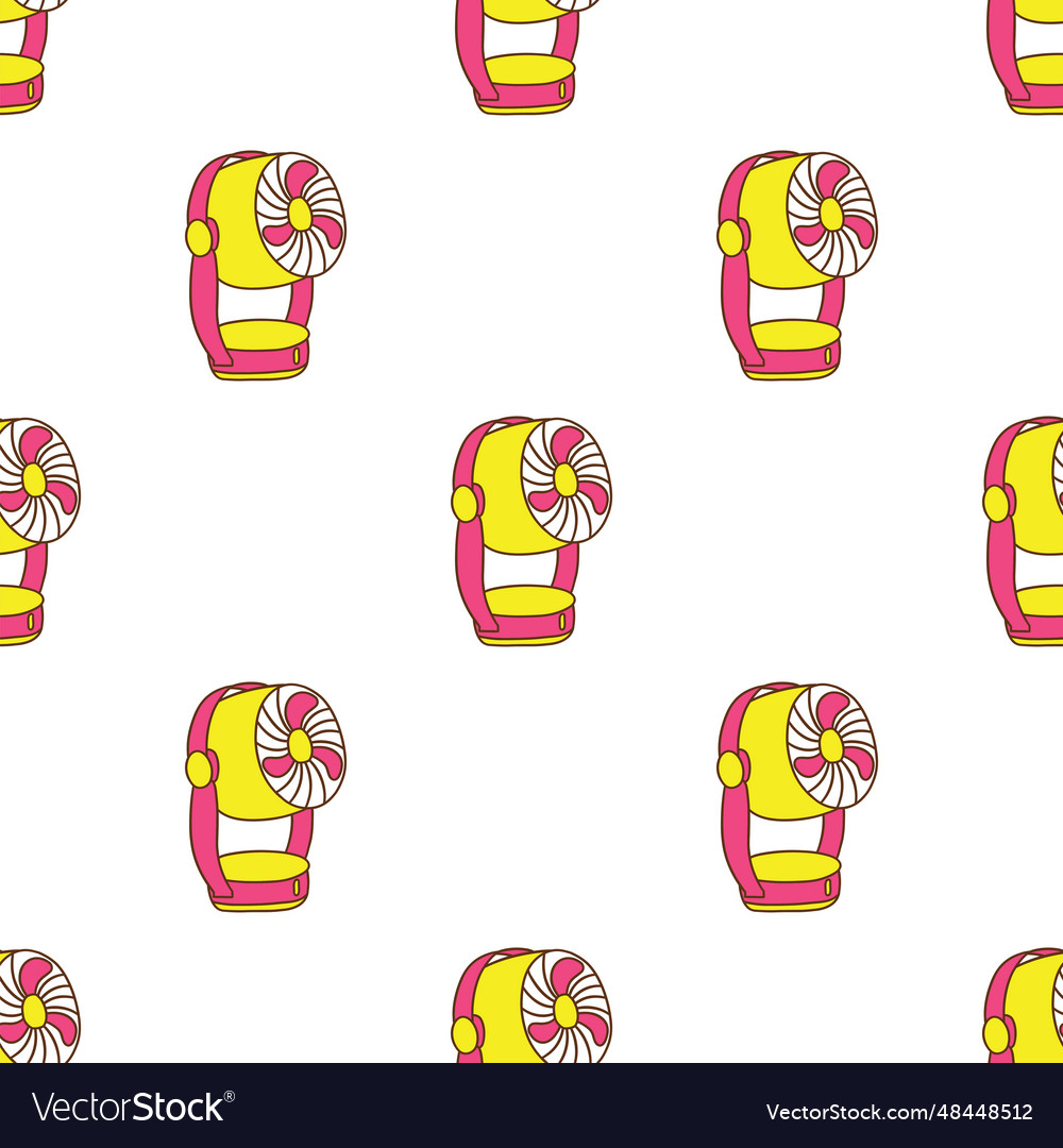 Seamless pattern with electrical blower Royalty Free Vector