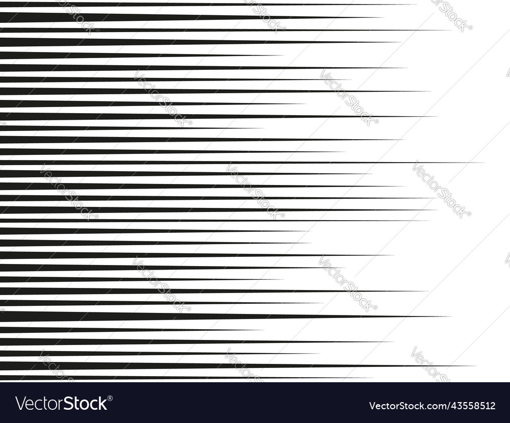 Speed line background comic motion pattern Vector Image