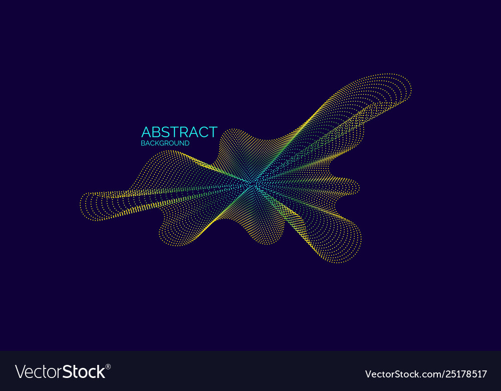 Abstract background with dynamic waves Royalty Free Vector