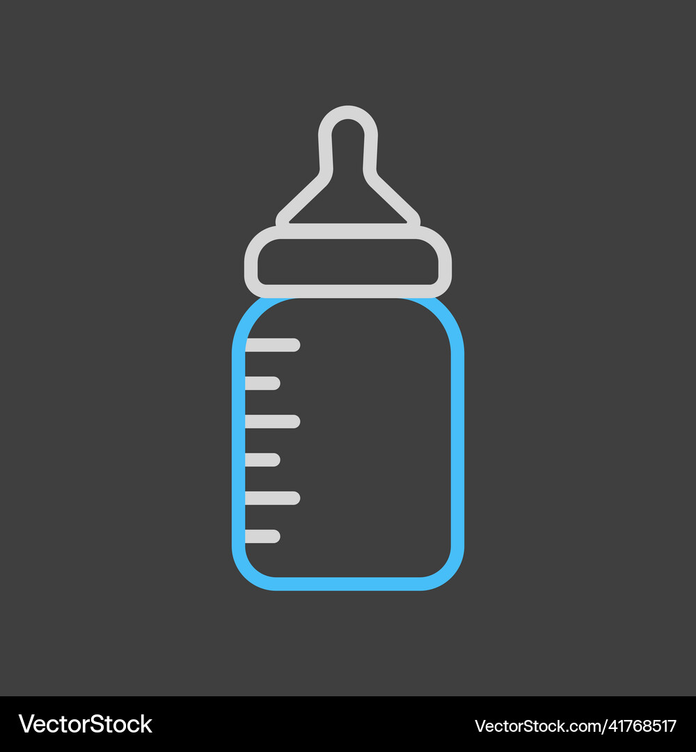 Baby feeding bottle icon graph symbol Royalty Free Vector