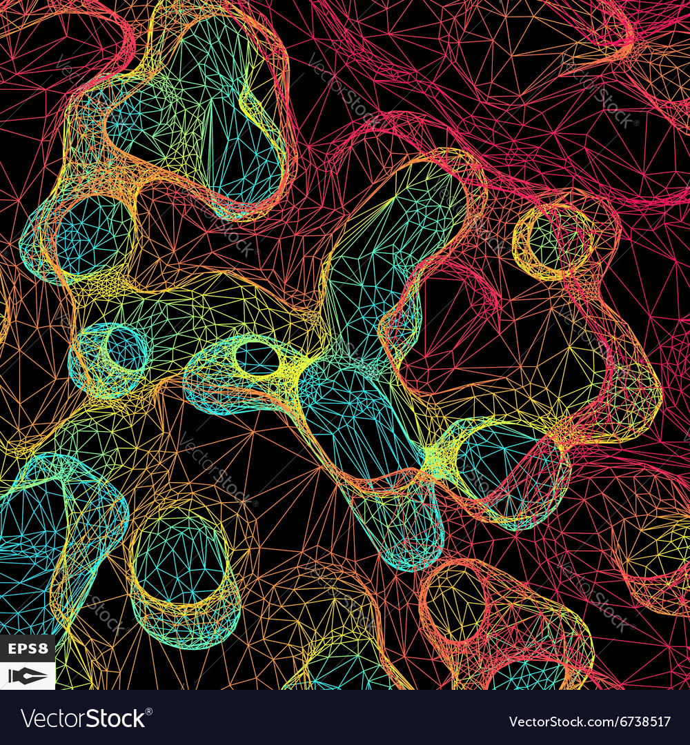 Grid background 3d Royalty Free Vector Image - VectorStock