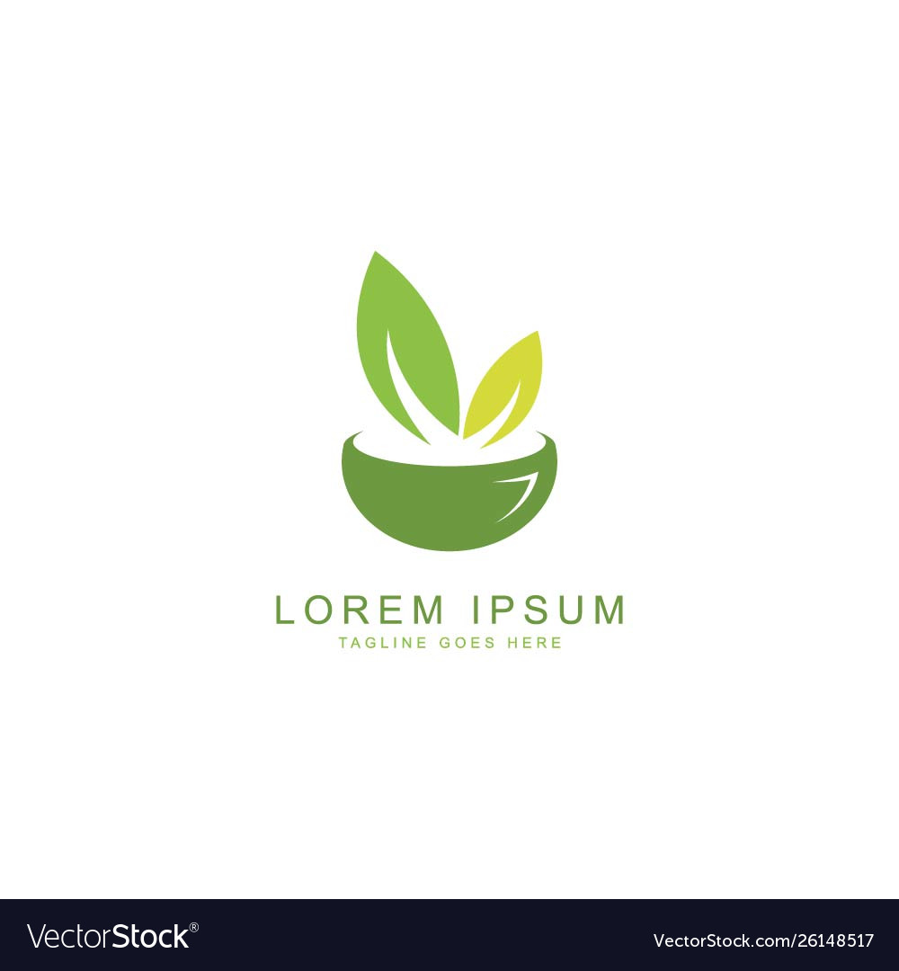 Leaf logo template Royalty Free Vector Image - VectorStock