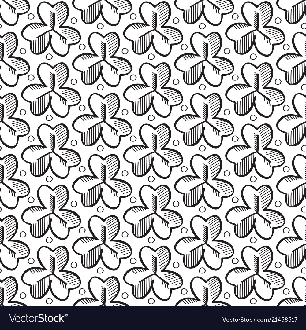Monochrome seamless pattern Royalty Free Vector Image