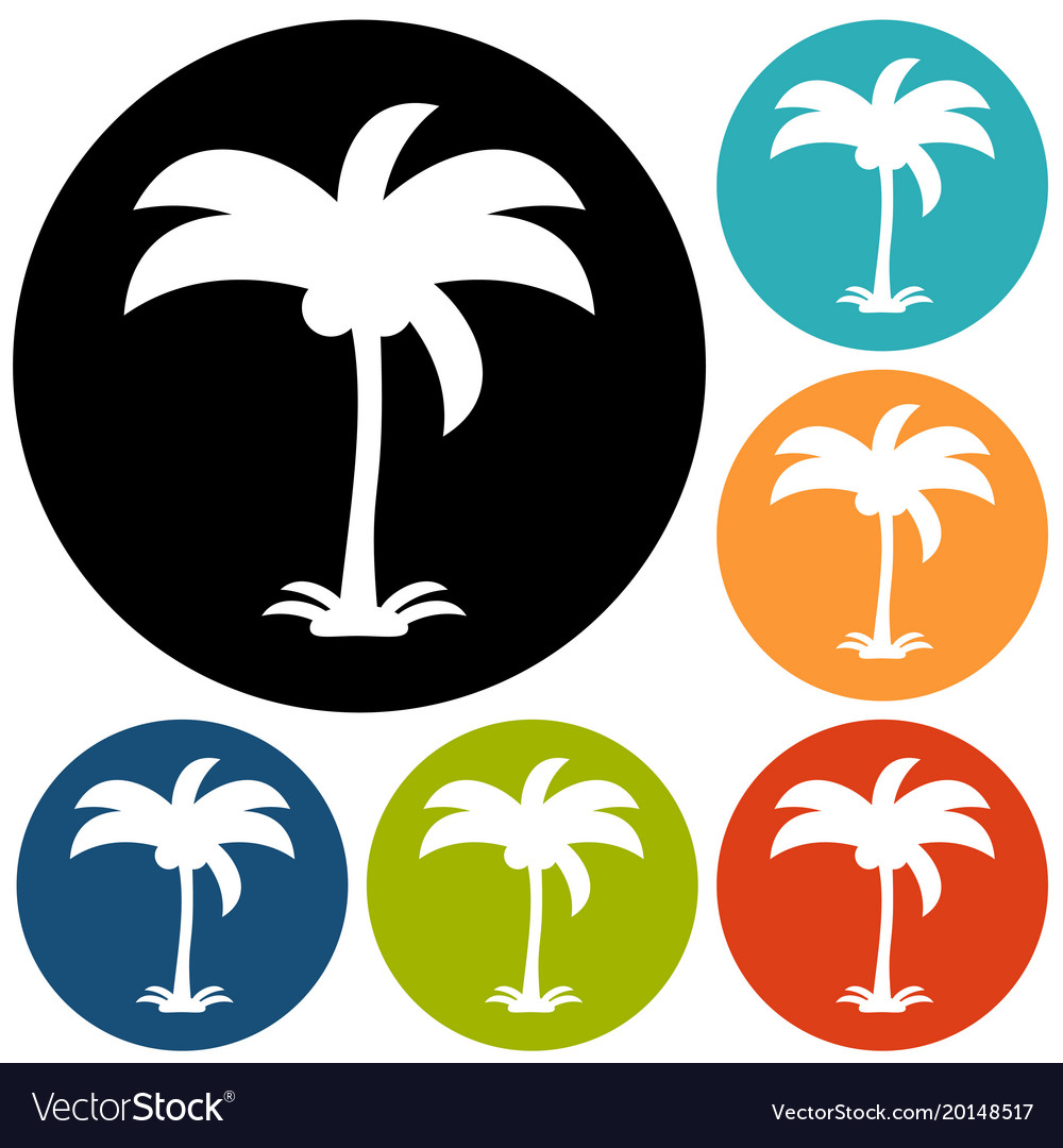 Palm trees Royalty Free Vector Image - VectorStock