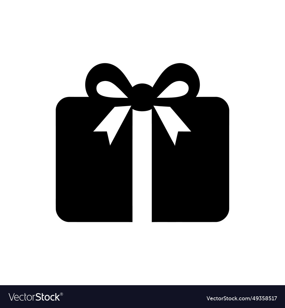 Geschenk-Icon - einfach Lizenzfreies Vektorbild