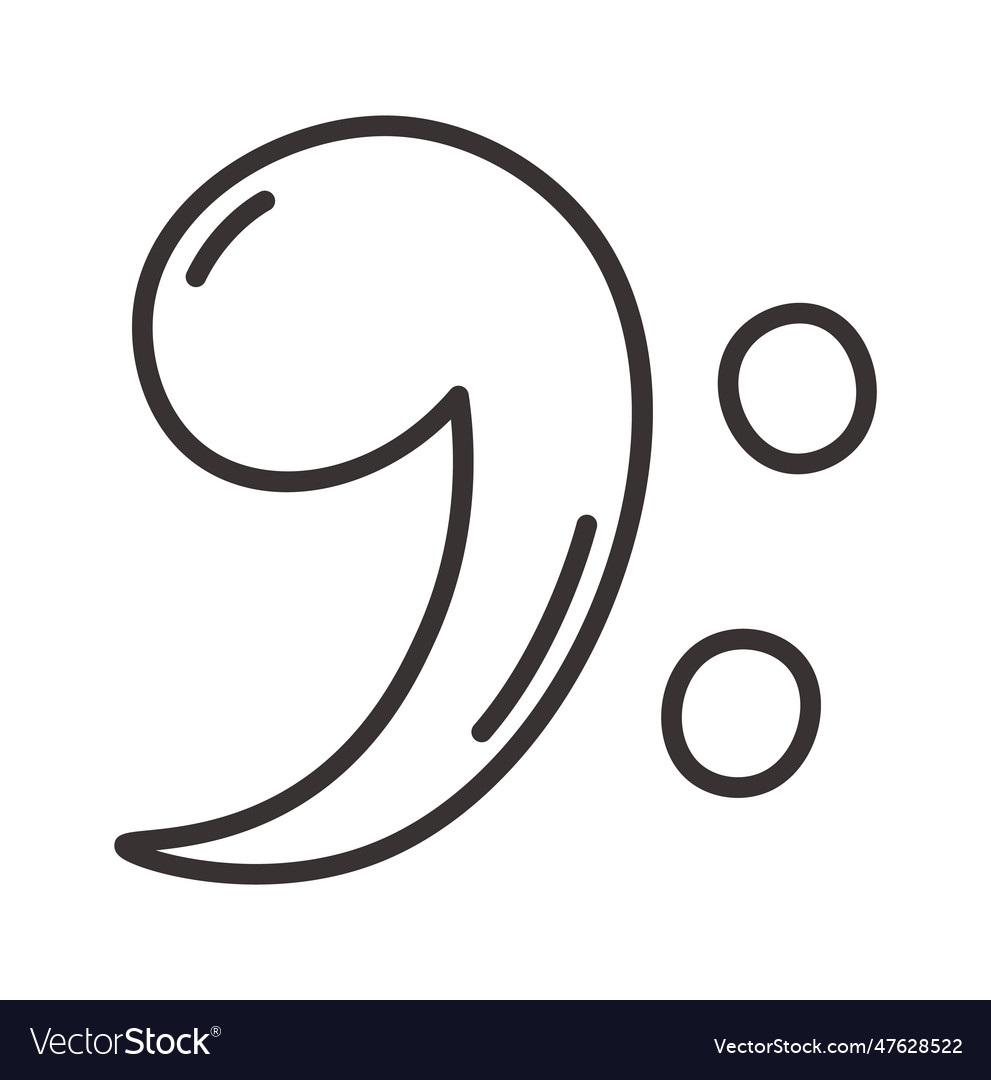 Bass clef inline Royalty Free Vector Image - VectorStock