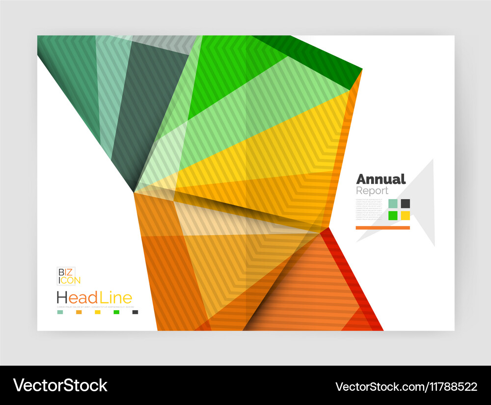 Business annual report abstract backgrounds Vector Image