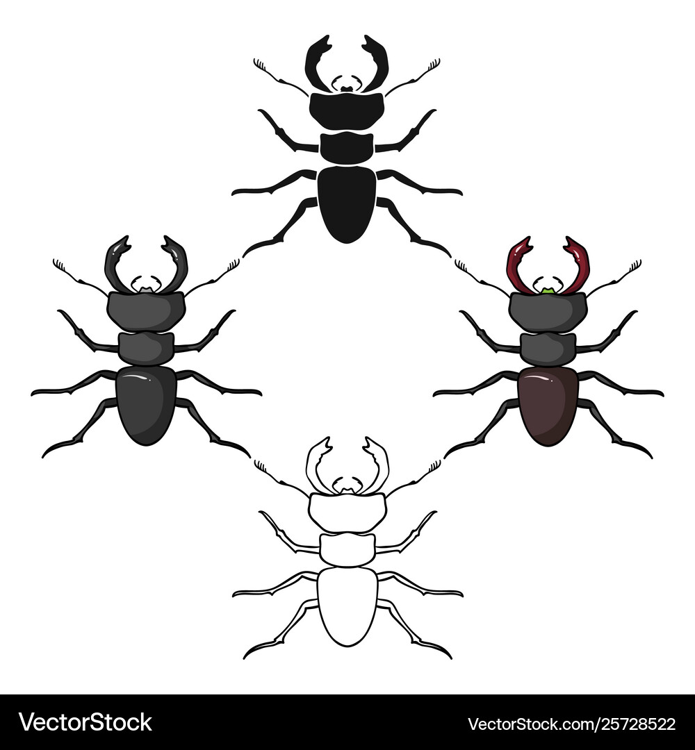 Forest red ant icon in cartoonblack style Vector Image