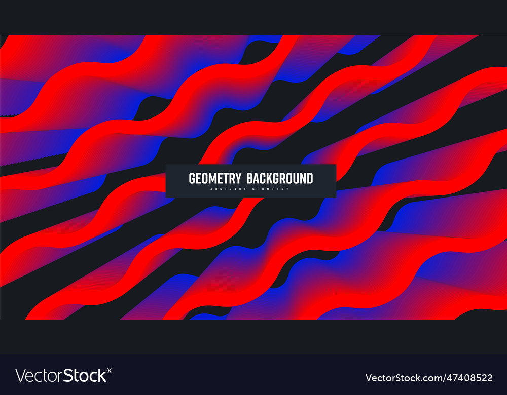 Geometric background gradient diagonal zigzag Vector Image