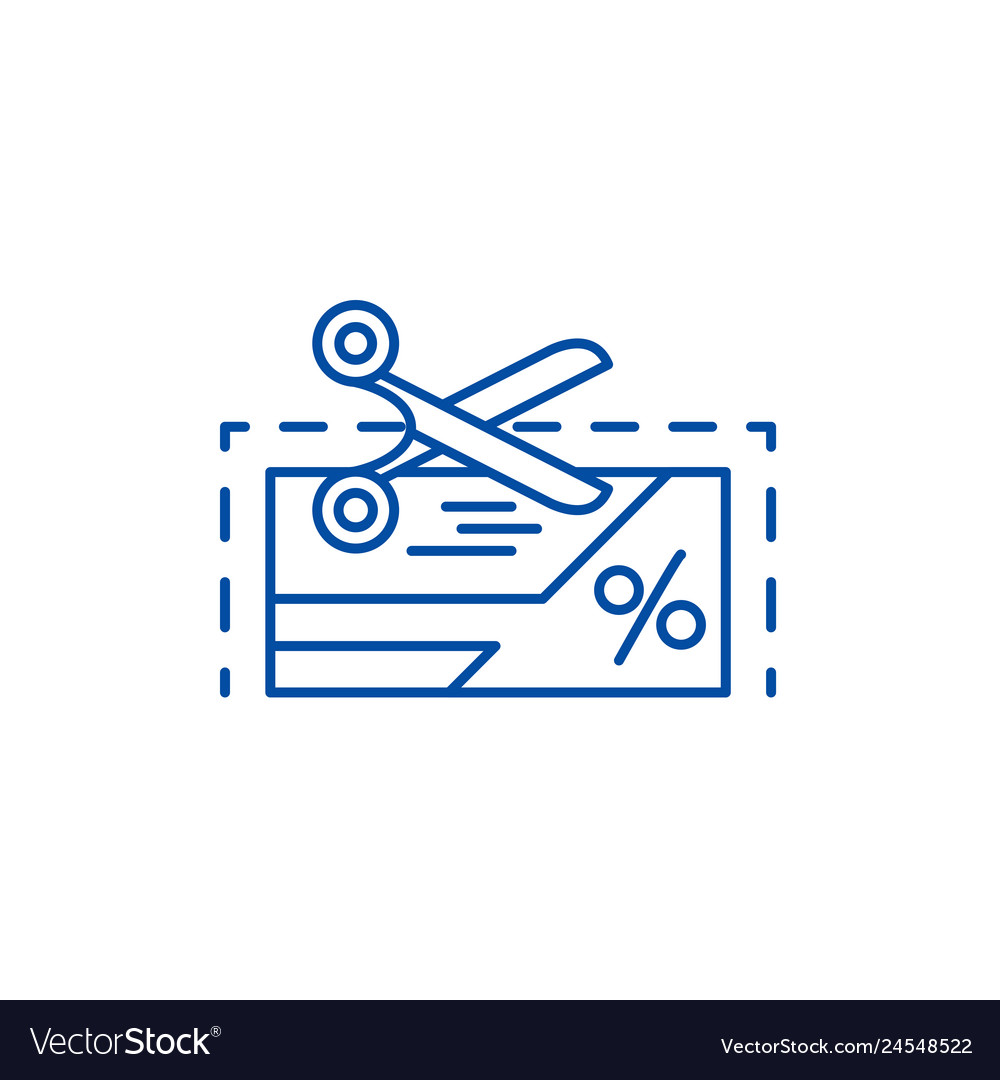 Loyalty program line icon concept Royalty Free Vector Image