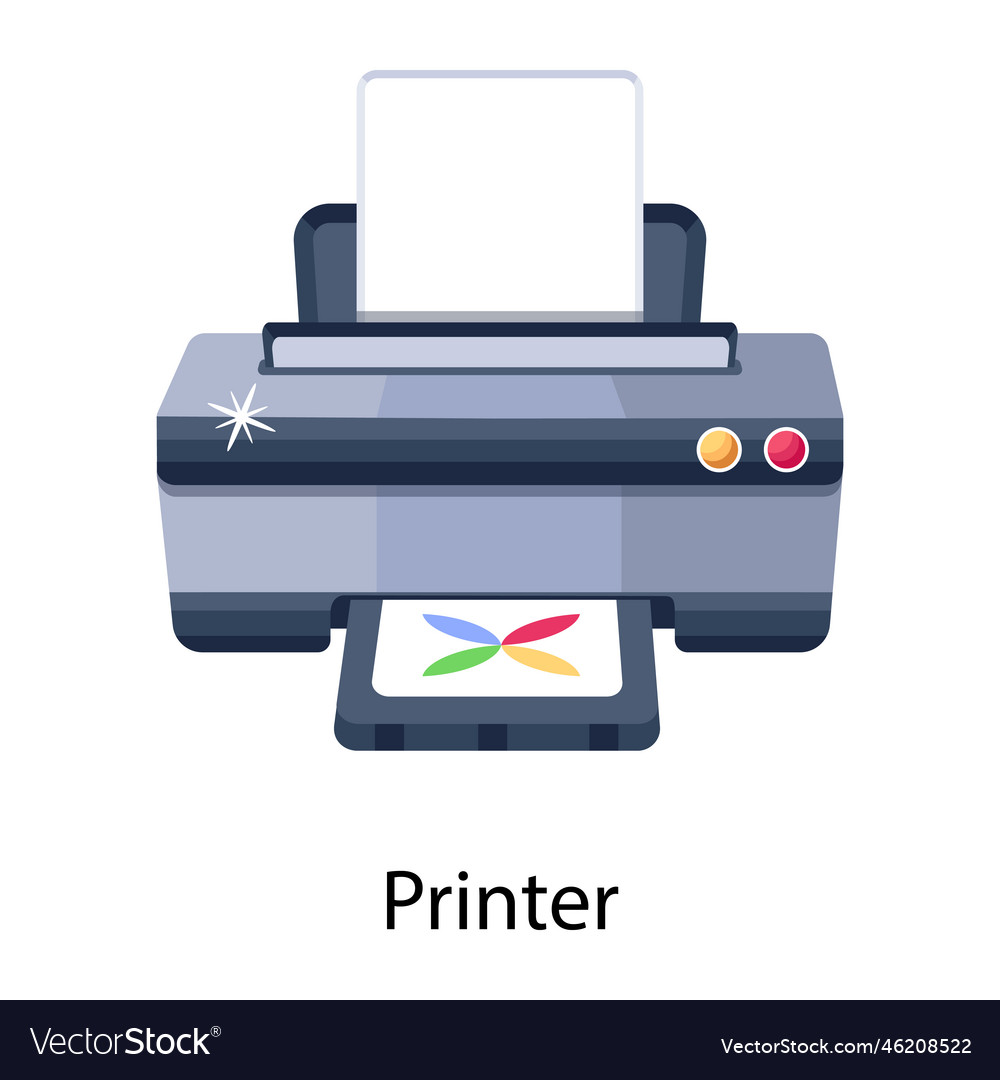 Modern Printer Icon Royalty Free Vector Image - VectorStock