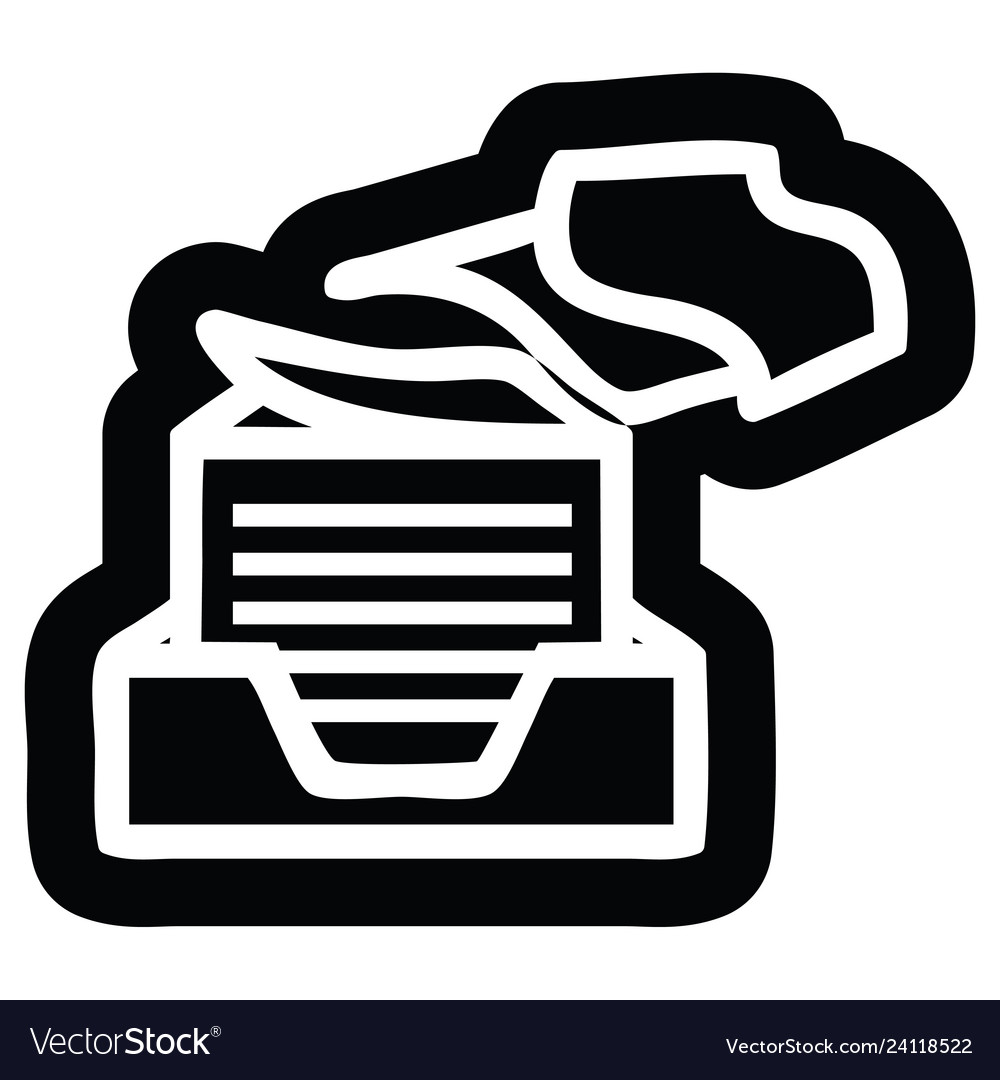 Office paper stack icon Royalty Free Vector Image
