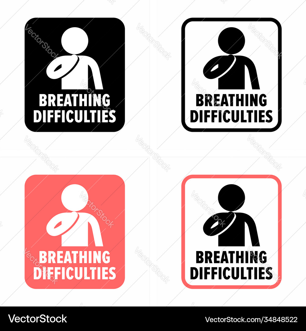 Warning health condition and infection symptom Vector Image
