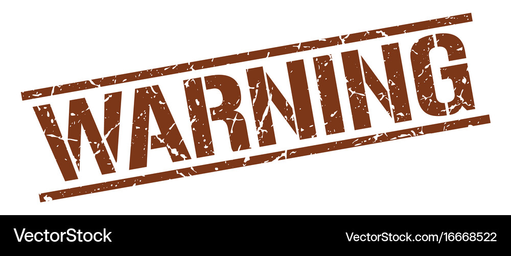 Warning stamp Royalty Free Vector Image - VectorStock