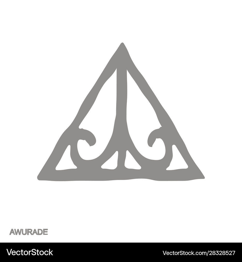 Awurade Adinkra Symbol - Ghana Royalty Free Vector Image
