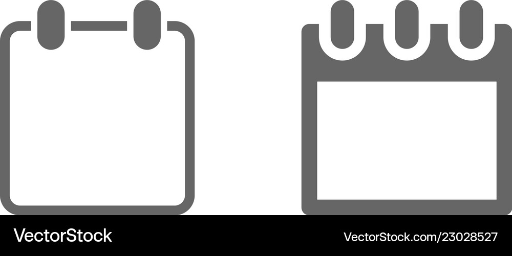 Calendar web icon template Royalty Free Vector Image