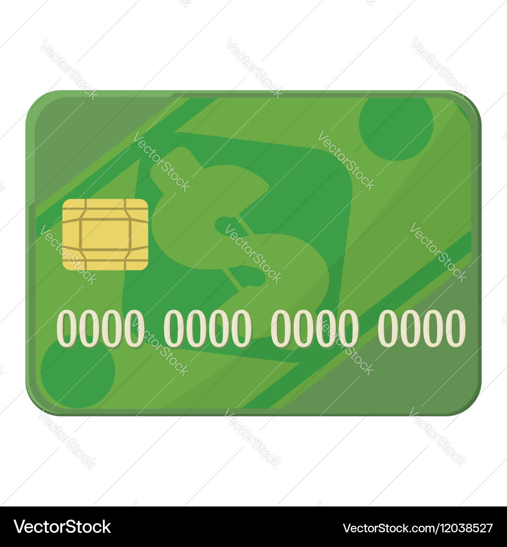 Credit card icon cartoon style Royalty Free Vector Image