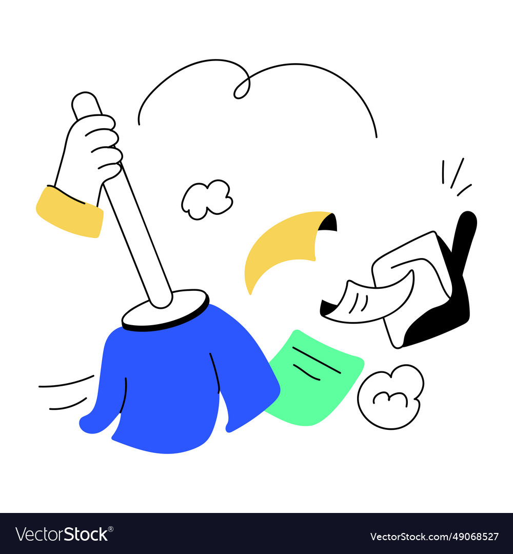 Data cleaning Royalty Free Vector Image - VectorStock