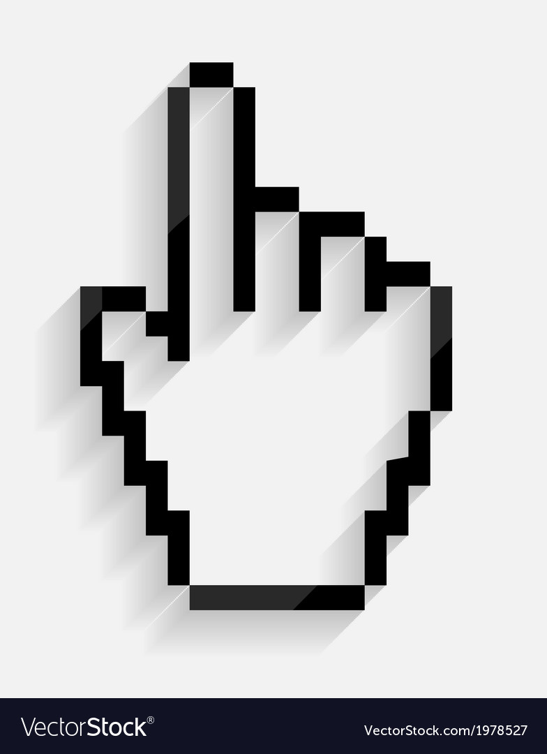 Mouse hand cursor Royalty Free Vector Image - VectorStock