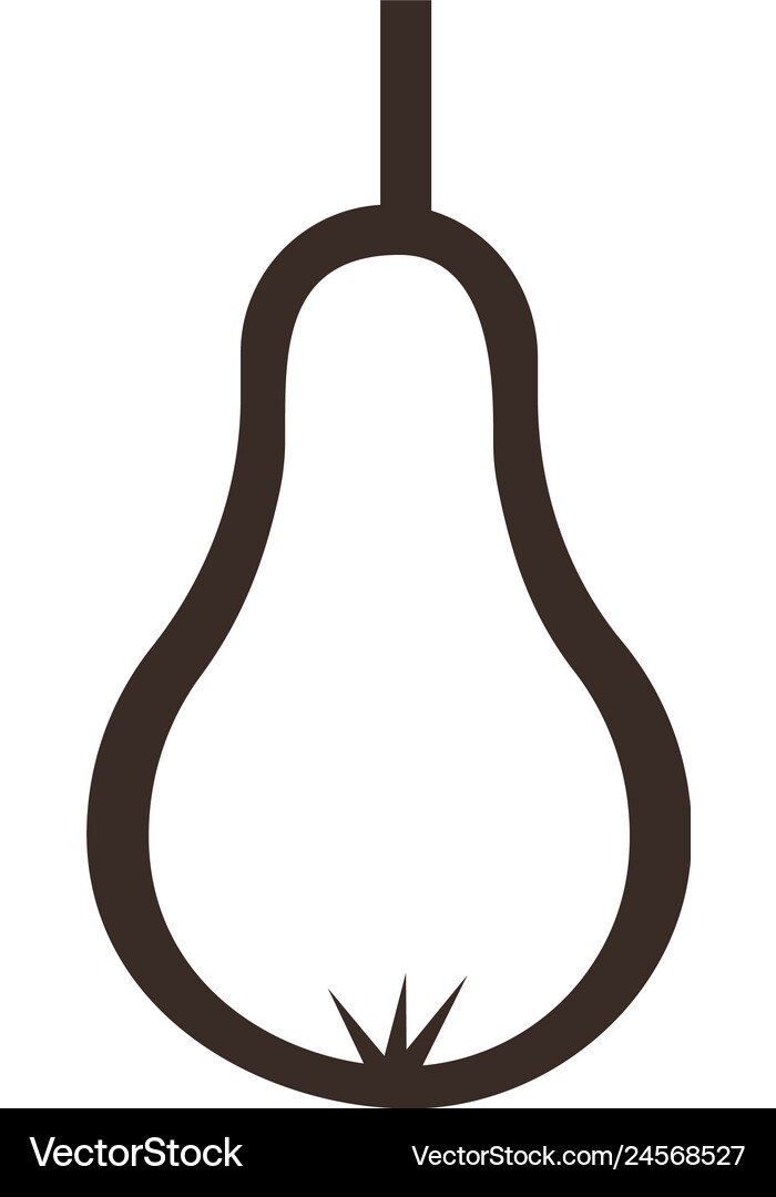 Pear flat on white Royalty Free Vector Image - VectorStock