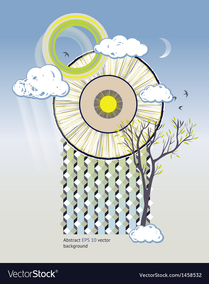 Abstract spring background Royalty Free Vector Image